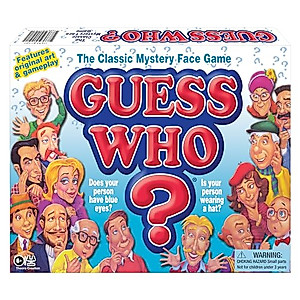Guess Who? Board Game with Classic Characters by Winning Moves Games USA, Classic Children's Mystery Board Game of Deduction for 2 Players, Ages 6+ (1191)