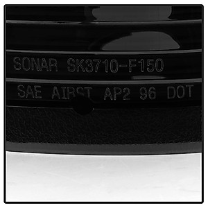 ACANII - For 1997-2003 Ford F150 99-07 F250 F350 F450 Superduty Black Smoked Tail Lights Brake Lamps Pair Set Left+Right