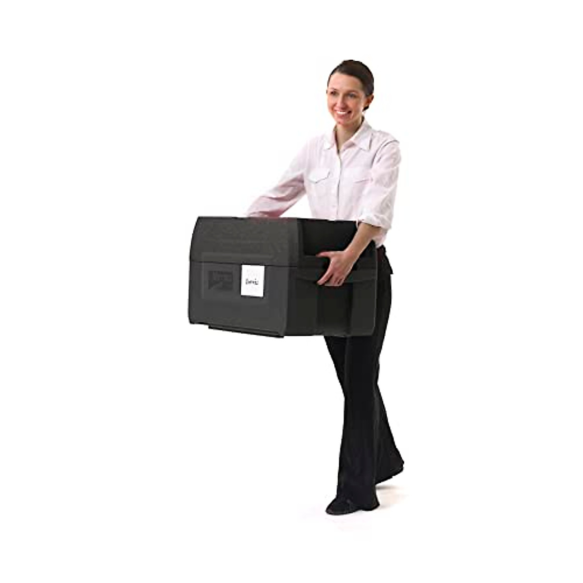 Metro MightyLite ML180XL Cooler and Top Load Food Carrier with Extra Capacity Lid, 5 Pan Capacity (Black)