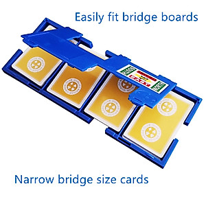 TSB Jumbo Index Bridge Cards Pack of 12 Decks - 6 Colors Jumbo Print Bridge Playing Cards - with Single Box for Easy Storage(12 Decks in 6 Colors)