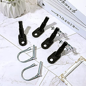 4 Pcs Bike Trailer Hitch Connector Cycling Adapter Accessories Metal Instep Bike Trailer Coupler for Bike Trailer Instep Bike Pets Kids Stroller