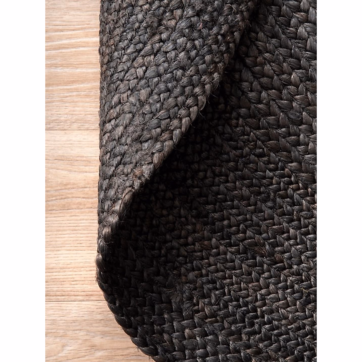 Aizza Trends Jute Carpet for Living Room, Jute Round Floor Mat, Rugs for Living Room, Jute Centre Table Carpet for Home Decore (2 X 2 Feet)