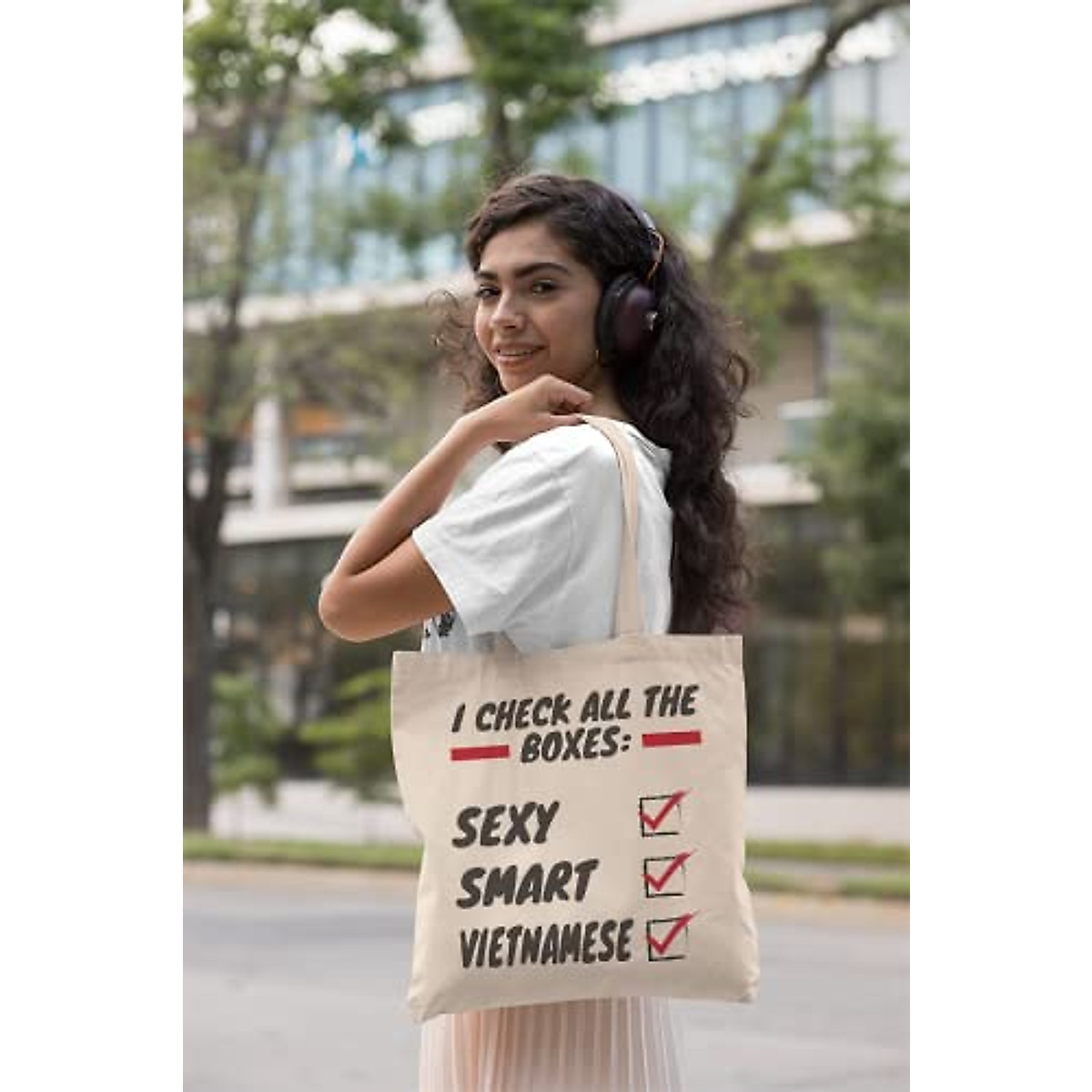Make Your Mark Design Sexy Smart Vietnamese Reusable Tote Bag or Vietnam Tote Bag Decor & Kitchenware