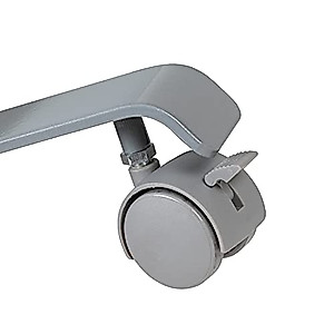 Flash Furniture Raisley Double Sided Mobile Magnetic Whiteboard/Cloth Partition with Lockable Casters, 72"H x 24"W (3 sections included)