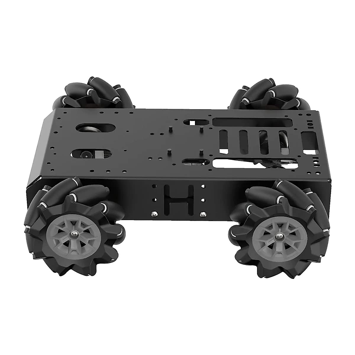Hiwonder 4WD Vehicle Chassis Large Metal Bracket Mecanum Wheel Kit Arduino, Raspberry Pi, ROS Robot with 8V Encoder Geared Motor Kit