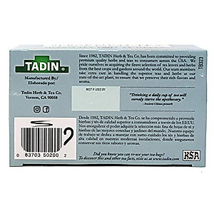 Tadin Spearmint Tea, Helps Relieve Stomach Pain and Indigestion, 24 Count (Pack of 3)