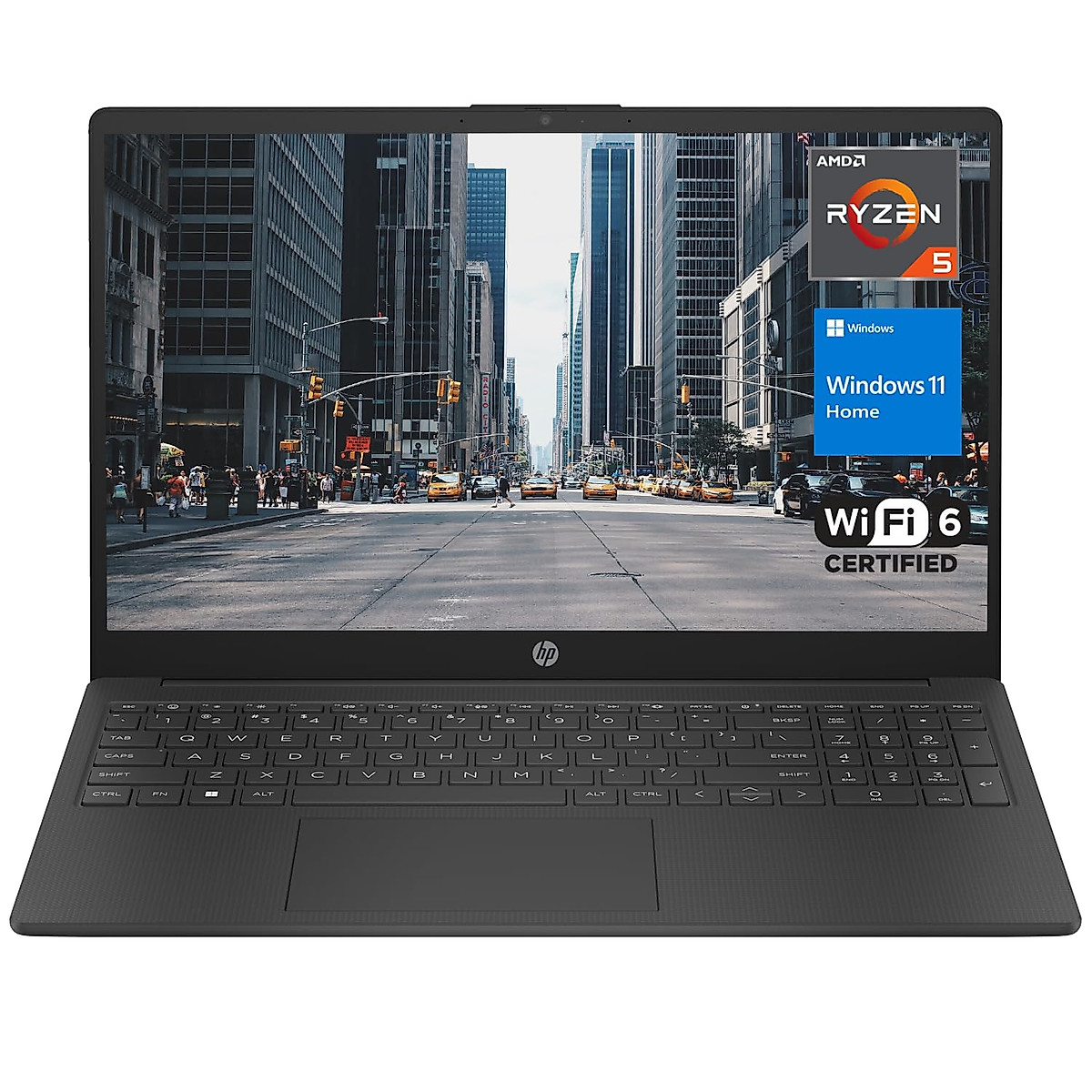 HP 2023 Newest Laptop, 15.6" FHD Display, AMD Ryzen 5 7530U Processor (Beats i7-1165G7), 32GB RAM, 2TB SSD, Webcam, HDMI, Wi-Fi 6, Windows 11 Home, Black, KKE Accessories