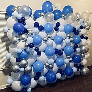 Light Blue Balloons 60pcs 5inch Small Sky Blue Latex Balloon for Balloon Garland Arch Mini 5'' Light Blue Round Balloons for Birthday Party Decoration DIY Gender Reveal Baby Shower