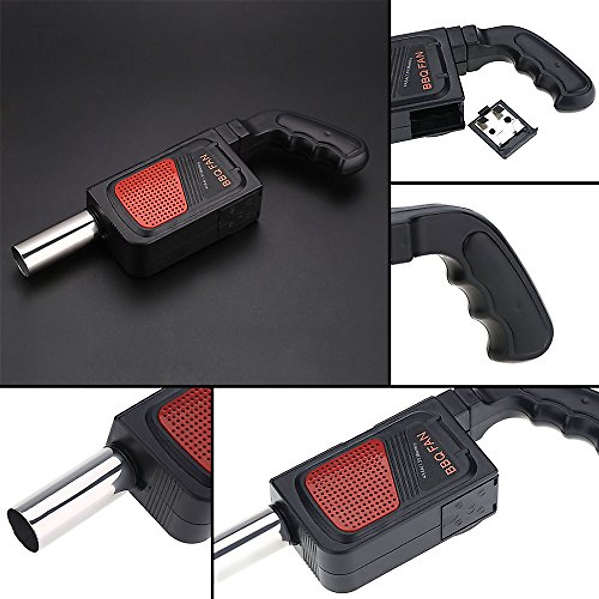 Barbecue Air Blower Portable Handheld Electric BBQ Cooking Fan Air Blower Fire Bellows Tool for Outdoor Camping Cook Picnic Barbecue