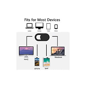 Laptop Camera Cover Slide 12 Pack Black&White, Webcam Cover Slide Phone Camera Cover, Ultra-Thin Computer Camera Cover Slide Blocker Slider Fits Most iPhone MacBook Laptop, Desktop, PC, Tablet…