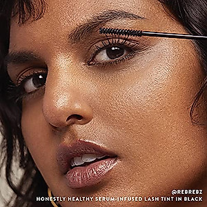 Honest Beauty Honestly Healthy Serum-Infused Lash Tint | Enhances + Conditions Lashes | Castor Oil, Red Clover Extract, Jojoba Esters | EWG Verified + Cruelty Free | Black, 0.27 fl oz