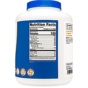 Nutricost Whey Protein Isolate (Unflavored) 5LBS