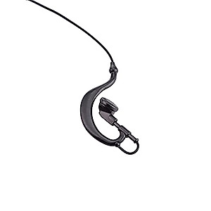 POFENAL XPR 3500e XPR3300e Extensible Single-Wire Walkie Talkie Earpiece Compatible for XPR3500 XPR3300 with PTT Mic G-Shaped Headset