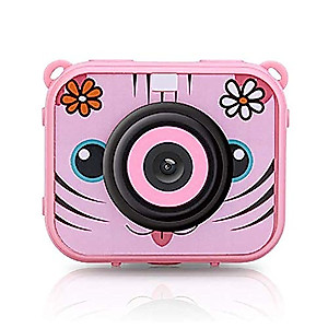 LKYBOA Children's Digital Camera - Toys for Girls Pussan Kids Camera HD Digital Camera for Kids Video Recorder Small Cameras Silicone Soft Cover