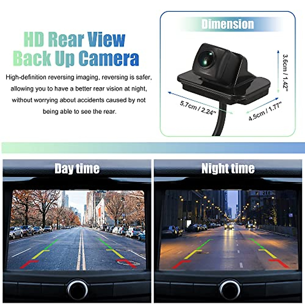 X AUTOHAUX Rear View Back Up Camera OE# 39530-T2A-A31 Rear Park Assist Reverse Camera for Honda Accord Sedan 2016 2017