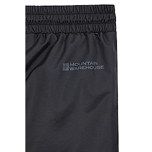 Mountain Warehouse Downpour Womens Waterproof Rain Over Pants Black 6