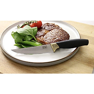 Taylors Eye Witness Knife Steak Set of 4 Brooklyn Brass