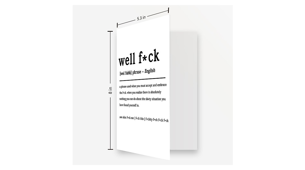 Funny Sympathy Card for Every Occasion | Unique Farewell Gift Ideas