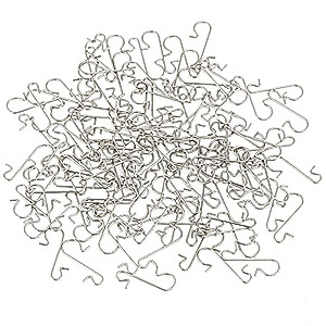 Naler Ornament Hooks Stainless Steel S-Shaped Hangers for Christmas Ornaments Decorations, 120 Pack