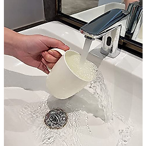 fulong Reusable Plastic Drinking Cup with Handle, BPA Free Microwave & Dishwasher Safe Food Grade PP 13 Ounce Coffee & Milk Mug Set of 5 (Pink)