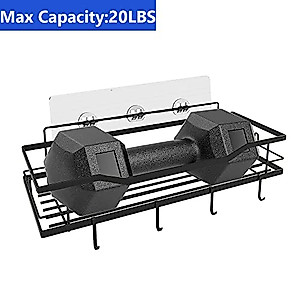 2-pack shower caddy shower shelf, no drilling traceless adhesive bathroom storage organizer shelves for Bathroom Washroom Restroom Toilet Kitchen