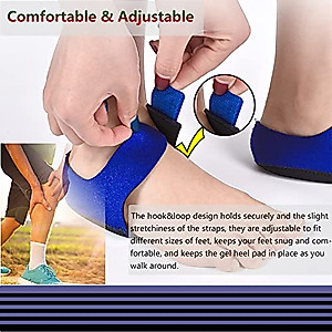 Plantar Fasciitis Heel Cups for Heel Pain 【Updated Version】 Heel Protectors Heel Sleeves Pads, Heel Support for Heel Pain, Heel Spur, Cracked Heels for Women and Men (Beige, M 8.5-12 / W 10-13)