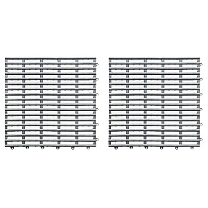 2pcs Carpet Waterproof Bath Mat Hydrophobic Floor Tile Mat PVC