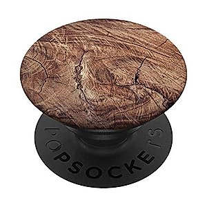 Wood Grain Design Wood Pop Socket Gift