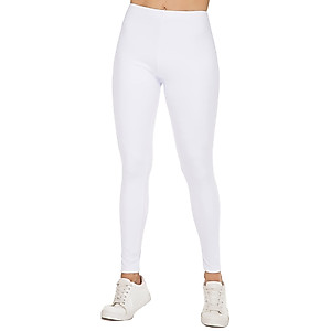 MANCYFIT Thermal Pants Women's Thermal Underwear Bottoms Thick Fleece Lined Leggings Women Cold Weather White Small