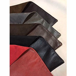 luvfabrics Furniture Protector, Recliner, Head Rest, Sofa, Love seat, Leather Protector, Computer Chair, Couch, Ford Faux Leather Vinyl, with Suede Backing (Dark Brown, 24X30 INCHES)