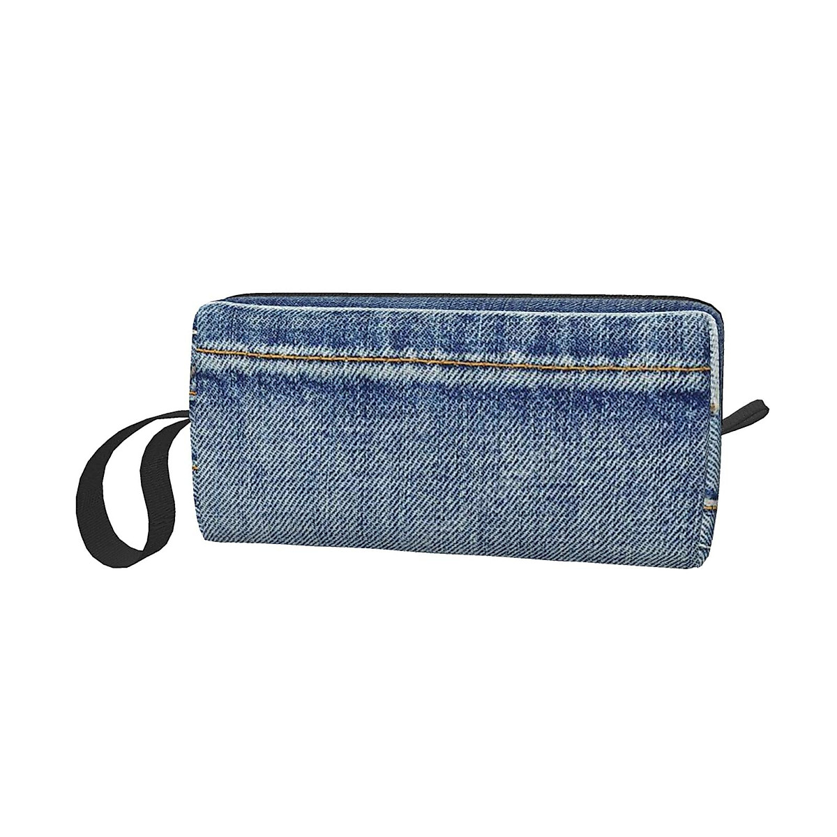 qkwlo Blue Country Empty Back Pocket of Jeans Denim Coin Pouch Pen Holder Clutch Wristlet Wallets Purse Portable Storage Case Cosmetic Bags Zipper