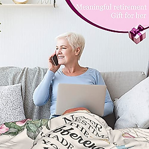 Usweethm Best Retirement Gifts for Women 2023 Retired Gifts for Women Retirement Gifts for Teachers Nurses Mom Grandma Friend Funny Farewell Gifts for Coworkers Boss Retirement 50X60 Inch