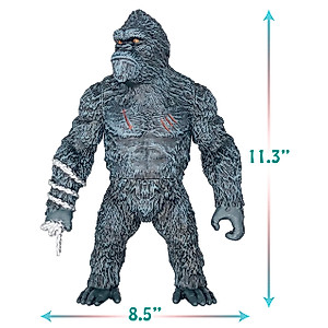 TwCare Giant King Kong vs Godzilla Action Figure 11.3" Fight Mode Gorilla Ape Solid Wild Movie Series, Travel Bag