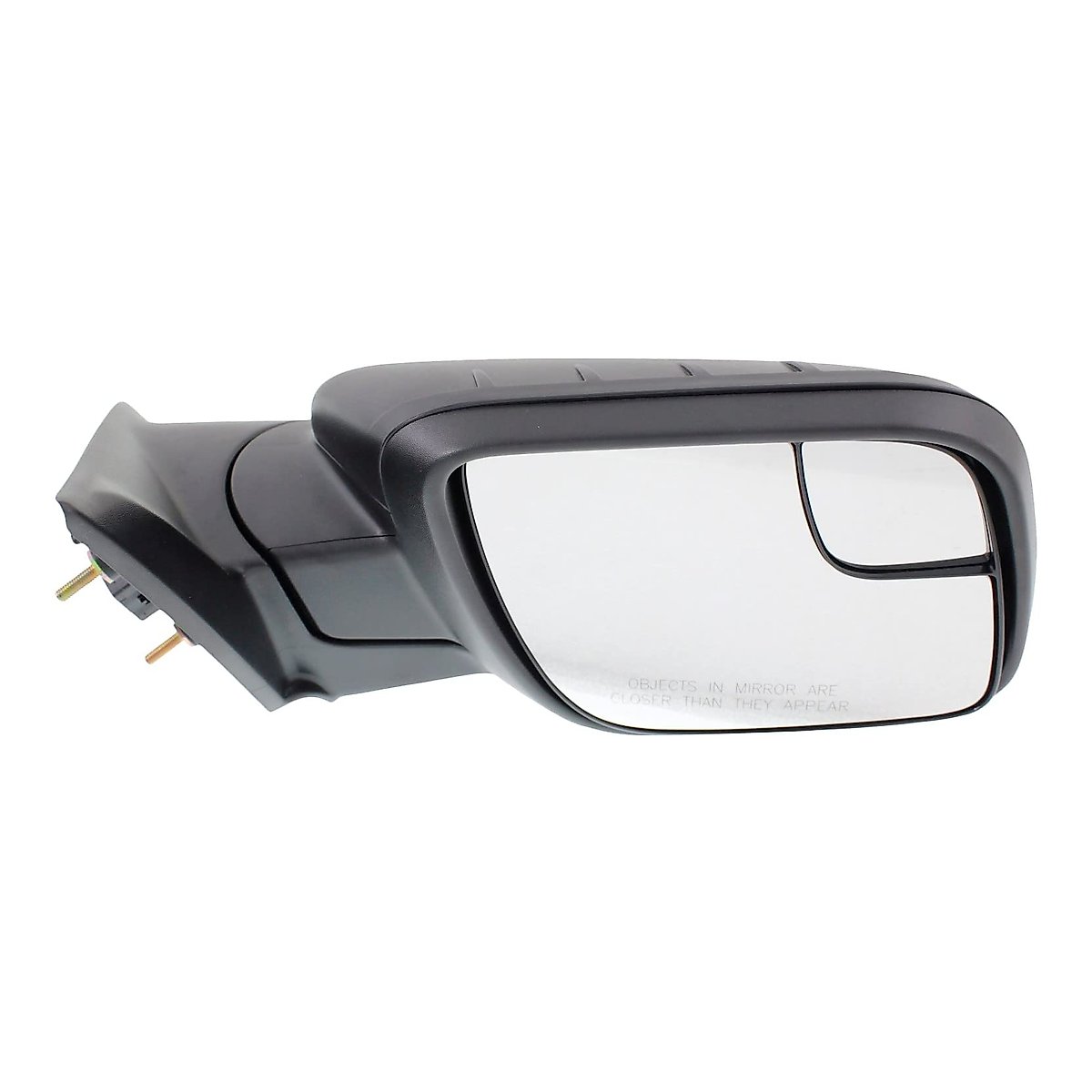 Kool Vue Passenger Side Power Non-Heated Mirror for Ford Explorer 2011-2015 Manual Fold With Spotter Glass; Without Signal Light, Memory & Puddle Lamp Textured