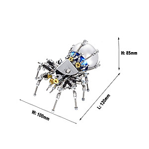 SAVWAY Metal Puzzle 3D Spider Model Kits Metal Model for Adults and Kids to Build JS-001 3D Metal Puzzles
