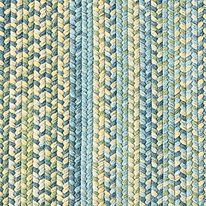 Colonial Mills Rustica Braided Rug, 4 by 6', Whipple Blue