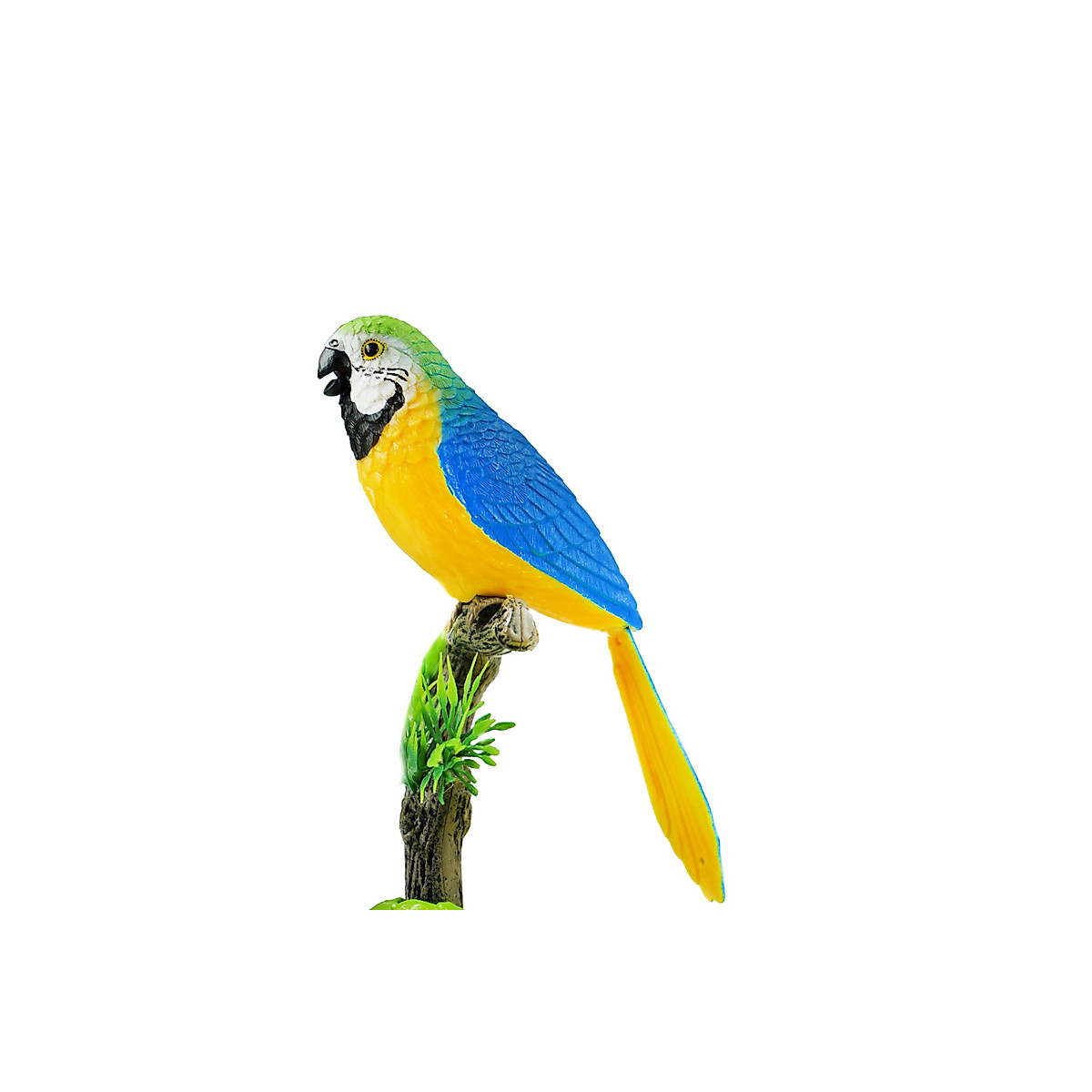 Haktoys Sound-Activated Singing Bird in Cage - Realistic Chirping and Motion, Battery-Operated Desk & Room Accessory with Melodic Sounds