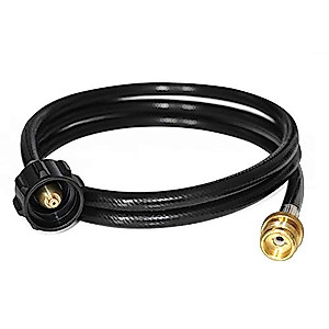 DOZYANT 6 Feet Propane Adapter Hose 1 lb to 20 lb Converter Replacement for QCC1 / Type1 Tank Connects 1 LB Bulk Portable Appliance to 20 lb Propane Tank - for Weber Q 1200 1000 Gas Grill