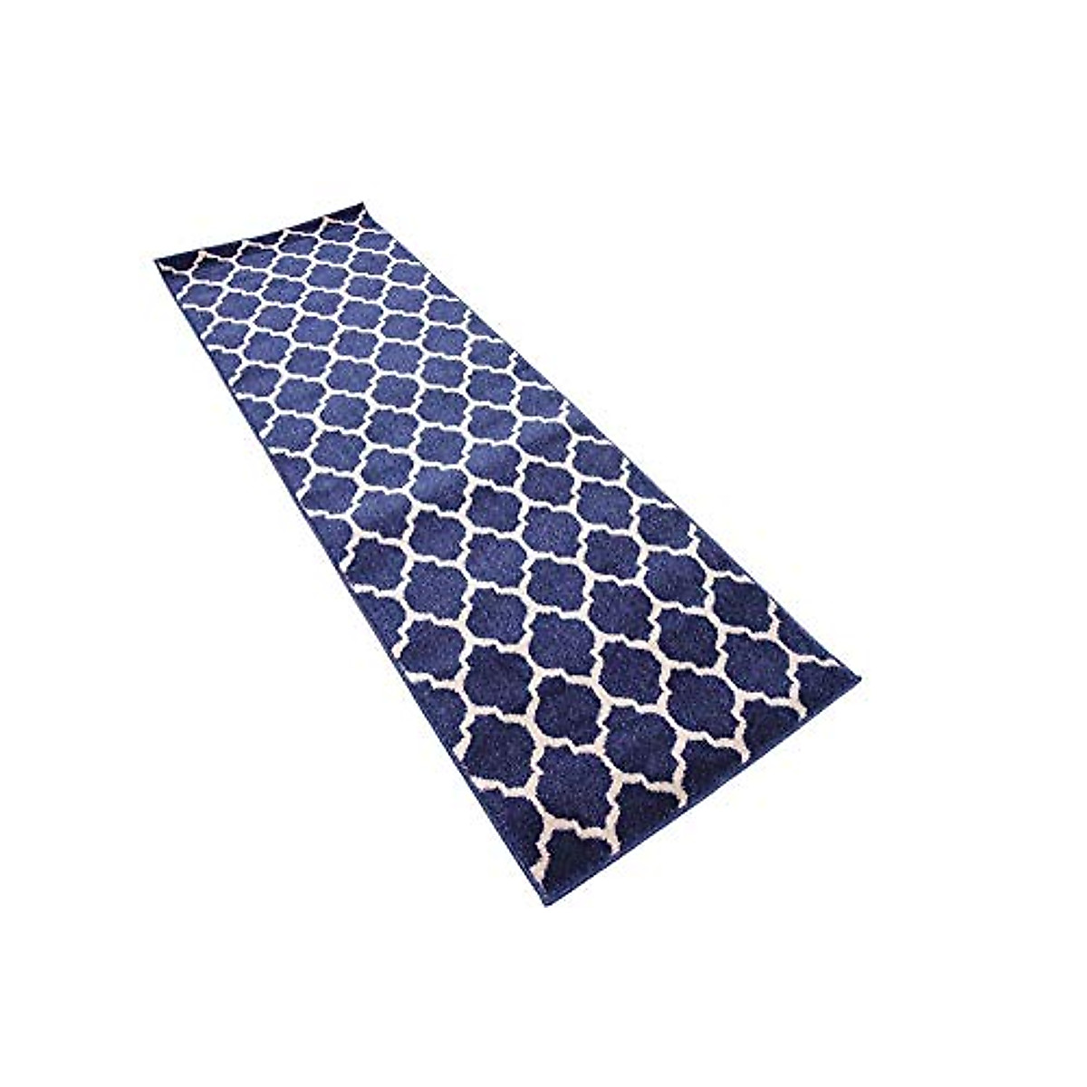 Unique Loom Trellis Collection Modern Morroccan Inspired with Lattice Design Area Rug, Runner 2' 0" x 6' 1", Dark Blue/Navy Blue