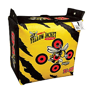 Morrell Yellow Jacket YJ-425 Outdoor Portable Adult Field Point Archery Bag Target with 2 Shooting Sides, 10 Bullseyes, and Carry Handle, Yellow
