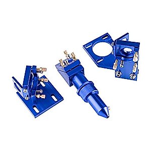 Ultrarayc K Series CO2 Laser Head Set with 20mm Mirrors and Lens D12 FL50.8 for K4060 40W 50W CO2 Laser Engraver Cutter Machine(Blue)