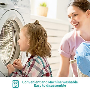 Bubble bear Noiseless and Waterproof Crib Mattress Protector, Super Skin-Friendly,Quilted Fitted Crib Mattress Sheet, Extra Soft Toddler Mattress Cover 52x28-fits up to 8.6"