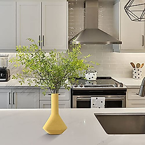 Melorca&Guilla Artificial Plants,4PCS 43.3" Green Nandina Faux Branches for Vase,Faux Greenry Stems Fake Plants for Shop Garden Office Home Décor