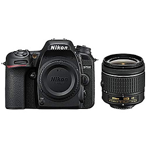 Nikon D7500 20.9MP DX-Format 4K Ultra HD Digital SLR Camera (Body Only) (Renewed) with AF-P DX NIKKOR 18-55mm f/3.5-5.6G VR Lens
