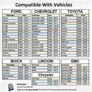 10.5" Rear view mirror, Interior mirror rearview mirror Kit Compatible With Toyota Corolla, RAV4, Ford Focus, Jeep Wrangler, CJ, Nissan Rogue, Murano, Kicks, Sentra, Altima, Armada SUV, Car