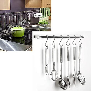 TLMM 20 Pack S Hooks 3.2 Inch Silver, Heavy Duty Metal S Shaped Hook, S Hook for Hanging Items, Suitable for Garage, Office Garden, Kitchen. Bathroom.