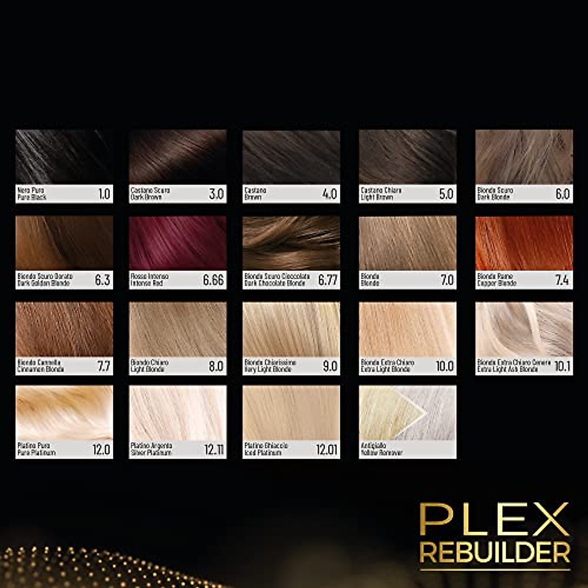 Il Salone Milano Plex Rebuilder Permanent Hair Color Cream - 12.11 Silver Platinum Hair Dye - Professional Salon - Premium Quality - Protects and Restructures - Paraffin, Paraben, Ethyl Alcohol Free