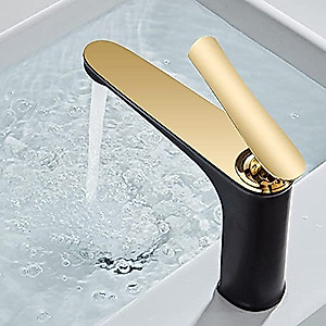 ZHANGYUEFEIFZ Bathroom Sink Faucet Sink Faucet Bathroom Vanity Faucet Solid Brass Sink Faucet Hot and Cold Single Handle countertop Mounted Toilet Crane Faucet (Color : White Chrome)
