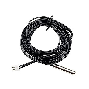 diymore 10K Temperature Sensor Probe 10K 2Meter Temperature Probe,3PCS Stainless Steel 3950 NTC Waterproof Temp Sensor Probe, Digital Temperature Transmitter Extension Cable