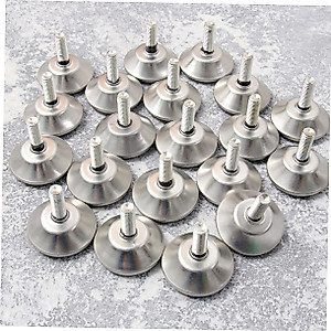 Healeved Universal Adjustable Furniture Foot Pads 20pcs Set 40mm Leveling Feet M8 Thread Design for Office Home